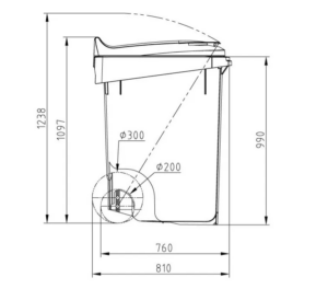 Contenedor Aleman para Basura Sulo 360 Litros • GoStore