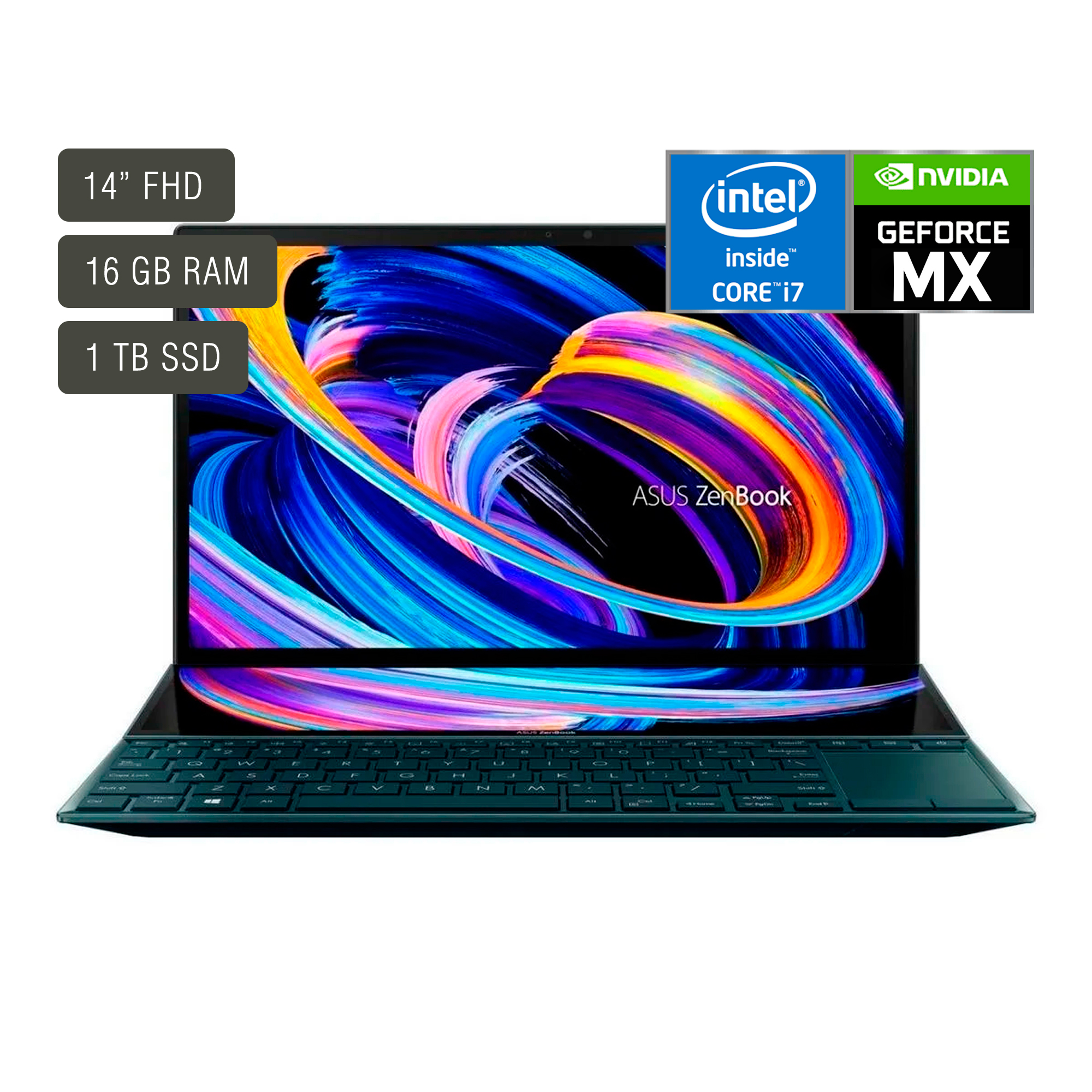 Notebook Asus Zenbook Duo 14/ 14''/ Core I7/ 16Gb/ 1Tb/ W11/ Mx450 2 ...