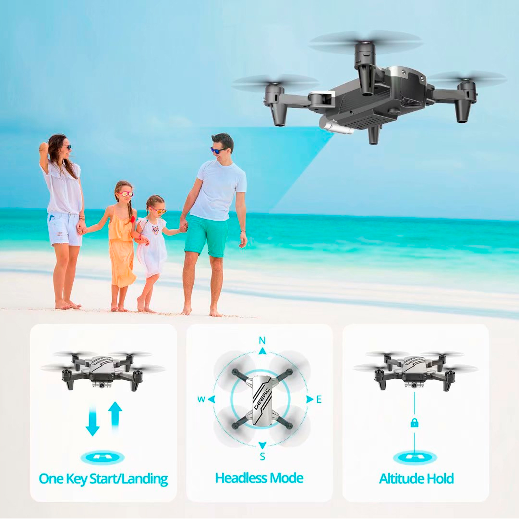 Drone Holy Stone Deerc D20 702p Cámara 20min • GoStore