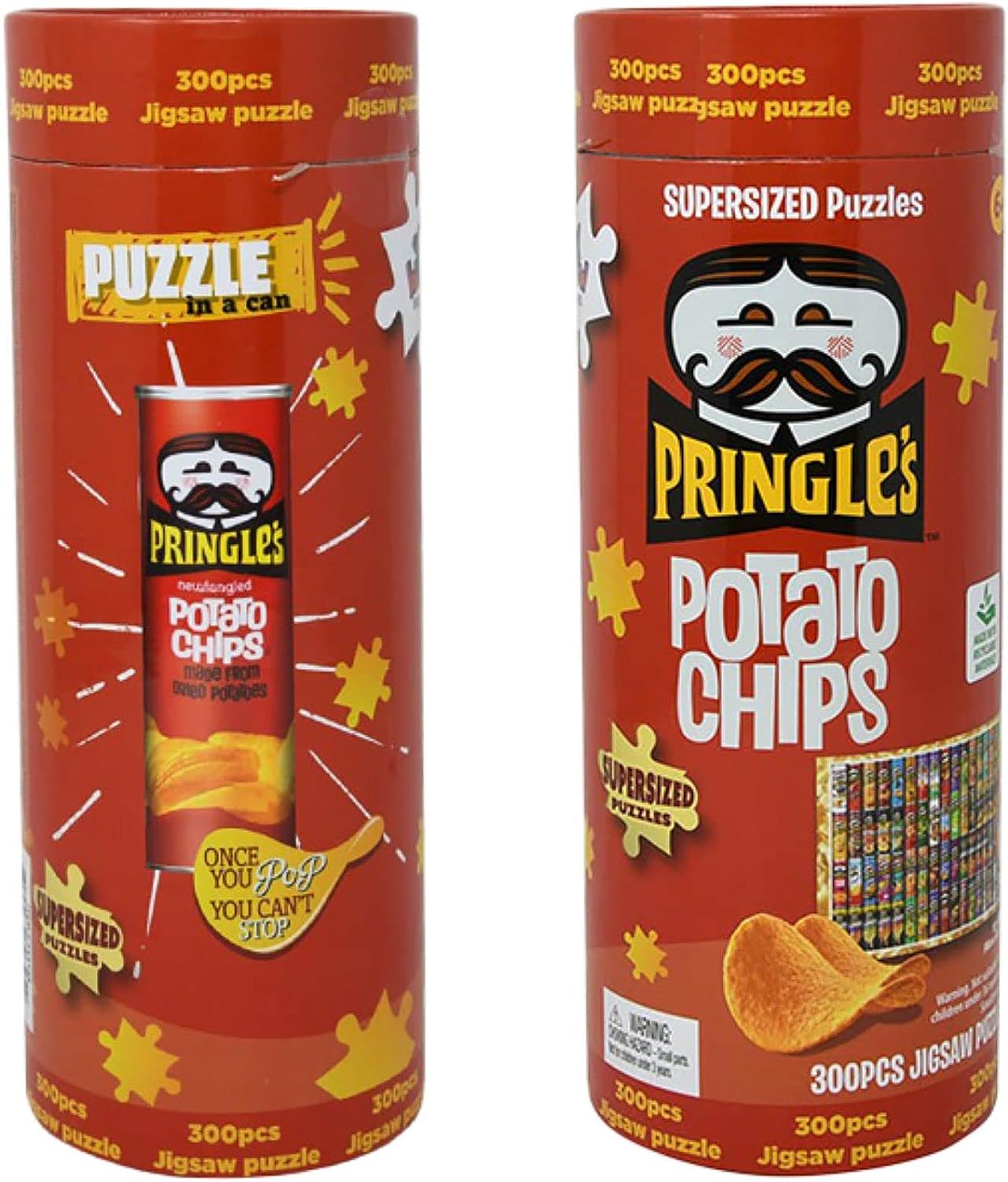Juego De Mesa 320 Preguntas Pringles Pop Quiz + Puzzle 300 Piezas • GoStore