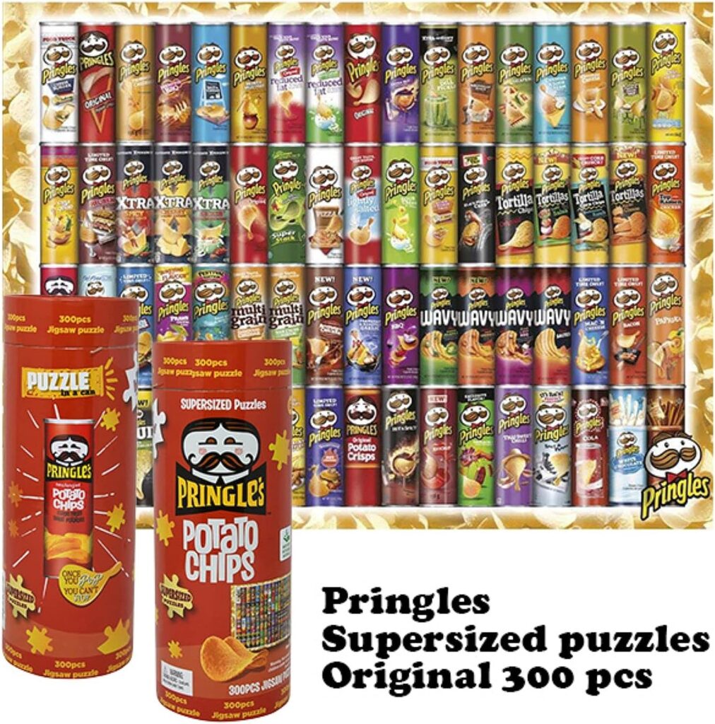 Juego De Mesa 320 Preguntas Pringles Pop Quiz + Puzzle 300 Piezas • GoStore