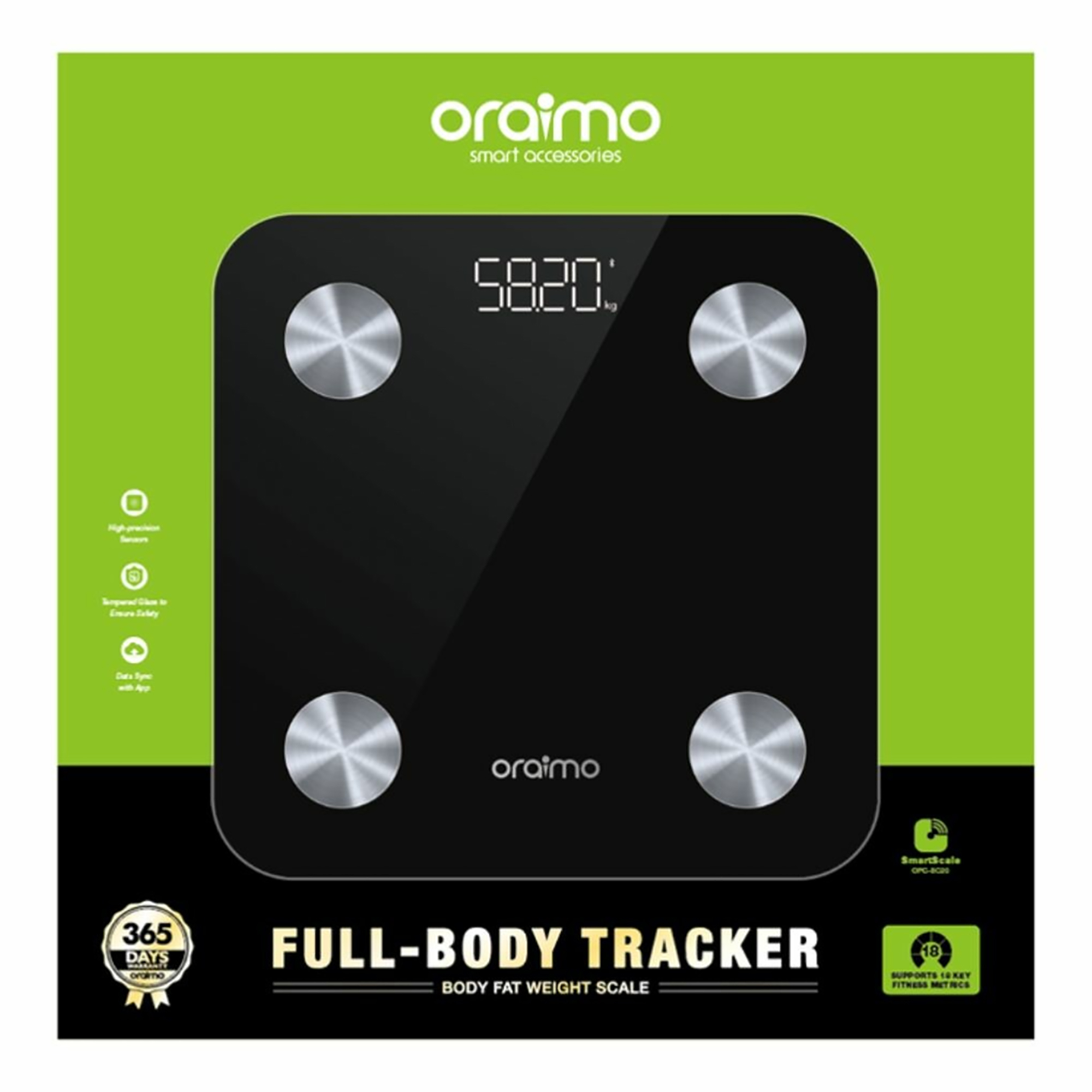 Balanza Inteligente Oraimo Smartscale 180kg • GoStore