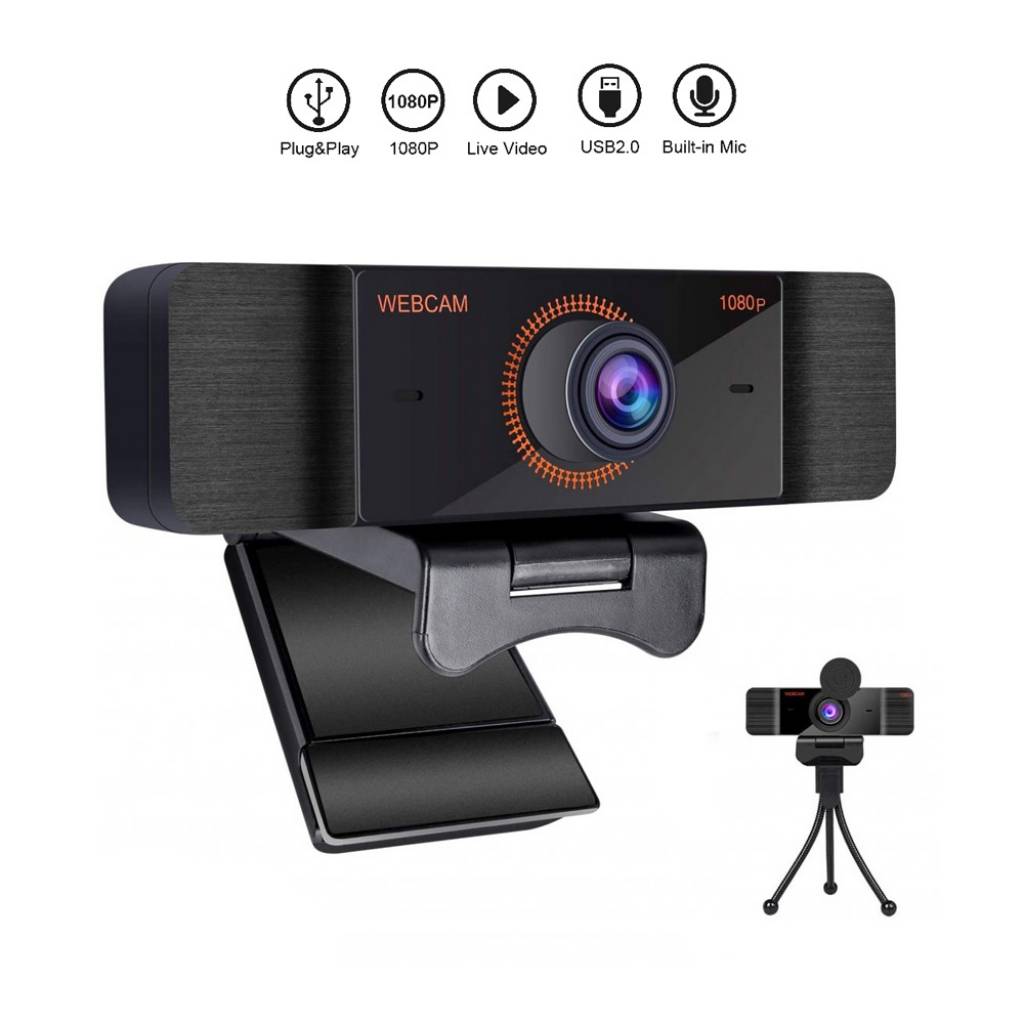 Webcam Usb Full Hd 1080p Con Micrófono • GoStore