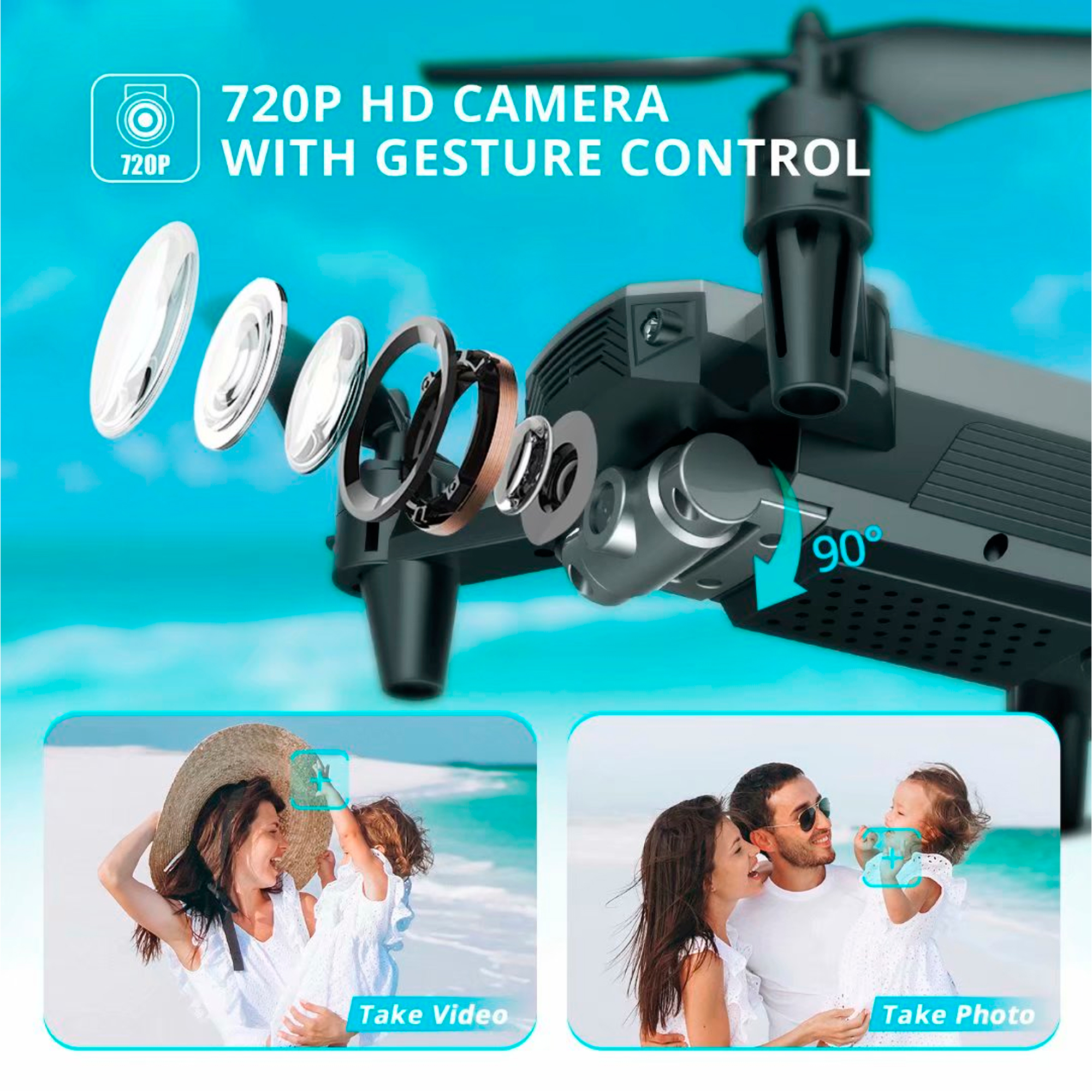 Drone Holy Stone Deerc d20 720p 10min 40m • GoStore