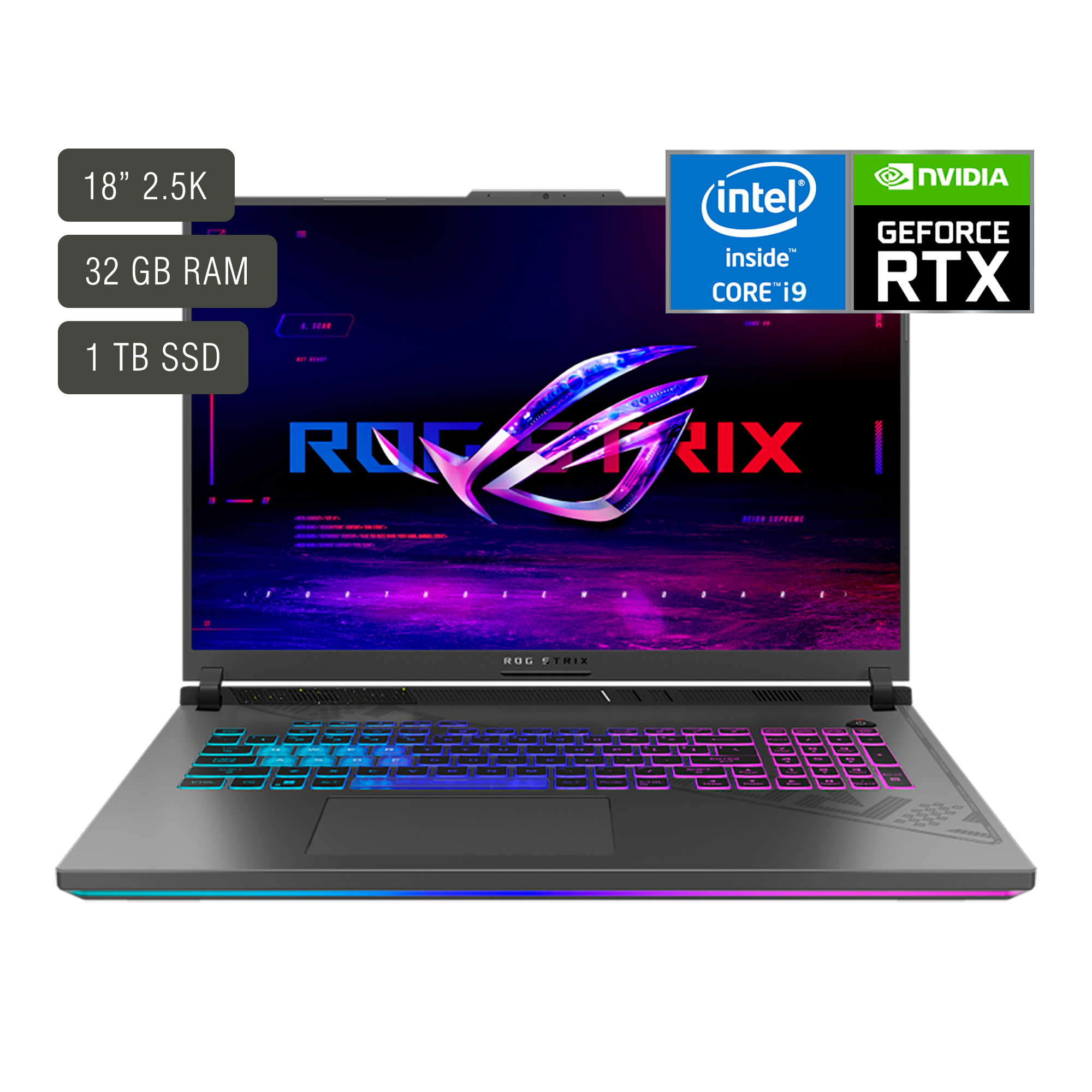 Notebook Gaming Asus Rog Strix 18'' / Core I9 / 32gb /1tb / Win11 ...