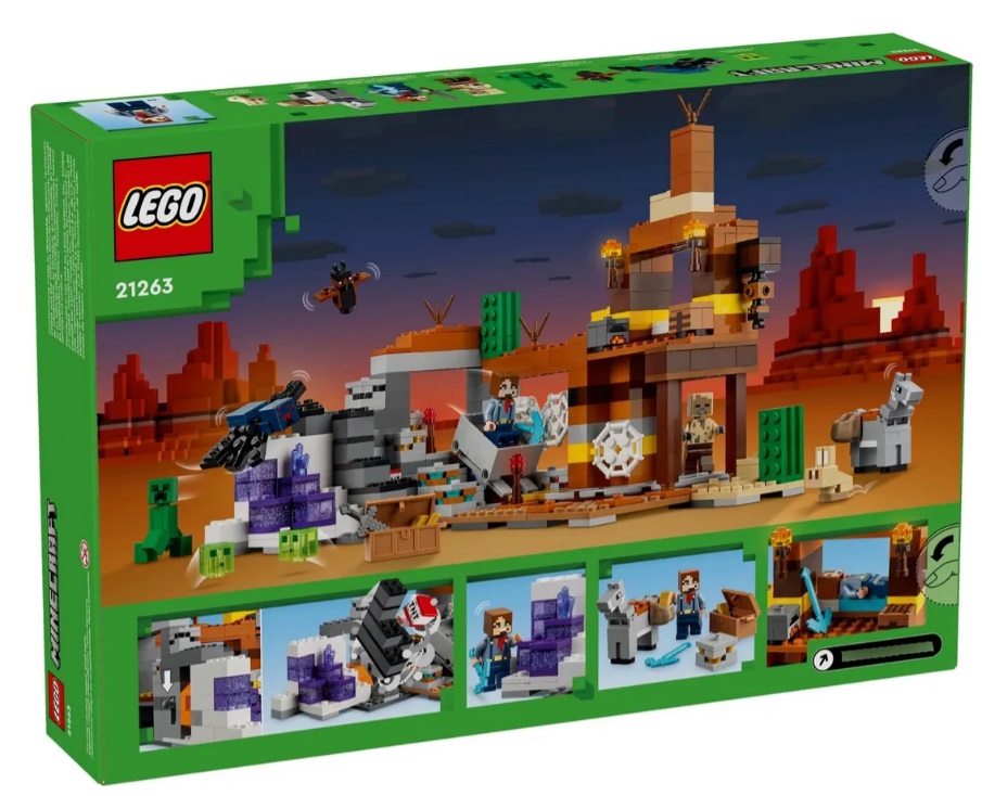 Set Lego Minecraft La mina de Ermo 538 Piezas • GoStore